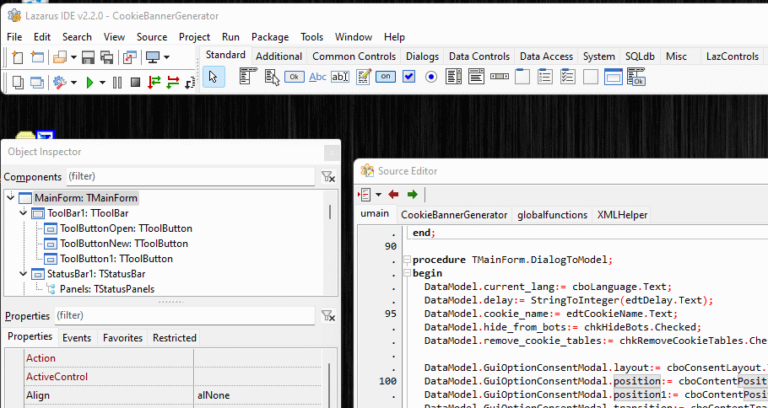 Lazarus IDE – in einem Fenster laufen lassen – AndyDunkel.net