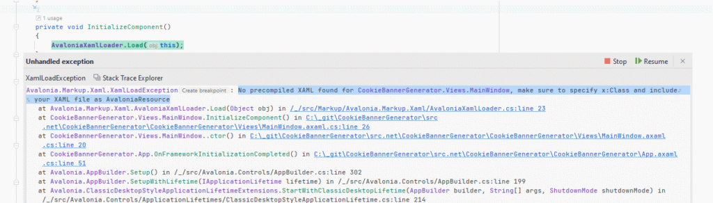 AvaloniaUI upgrade – No precompiled XAML found and Ambiguous invocation – AndyDunkel.net